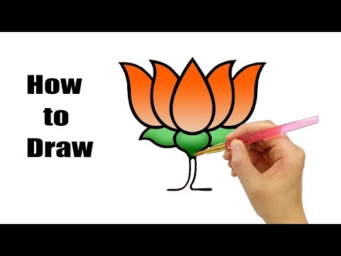 How to Draw BJP logo | BJP Political Party