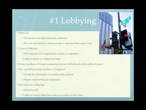 AP Gov Review: Video #18 - The Activities Of Special Interest Groups