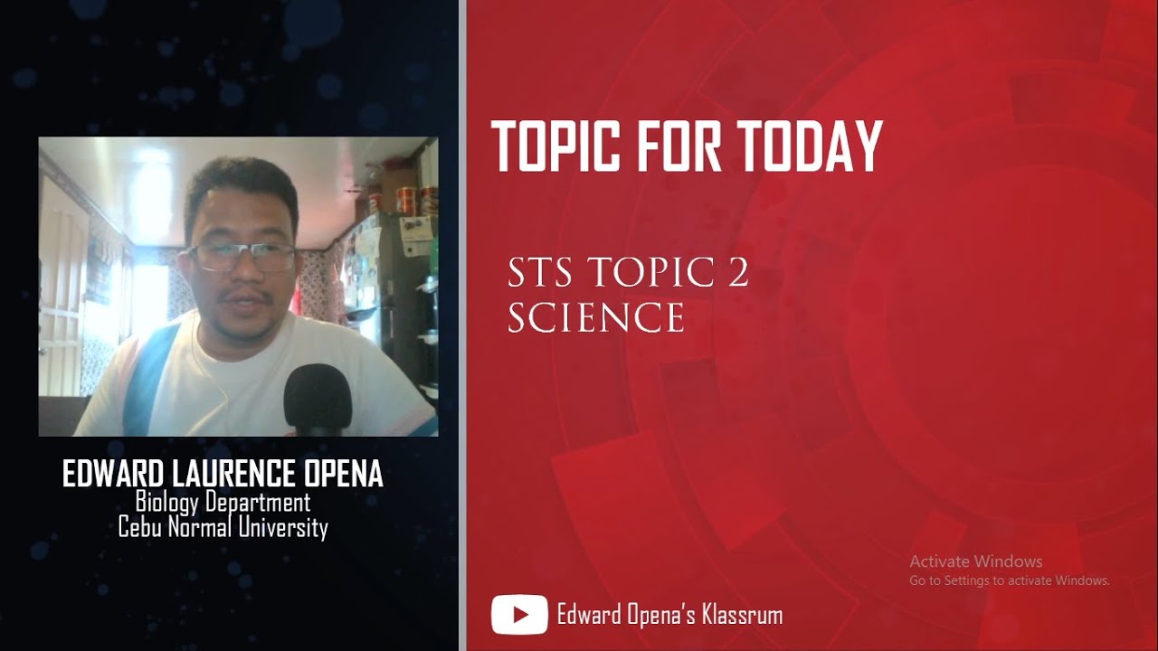 STS TOPIC 2 | SCIENCE