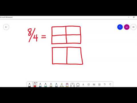 Improper Fractions Model Drawing
