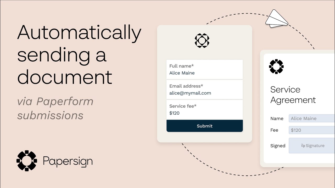 Automatically Send Papersign Documents on Form Submission (Paperform Integration)