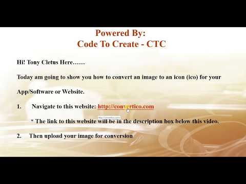 How to convert an image to an icon(ico file)