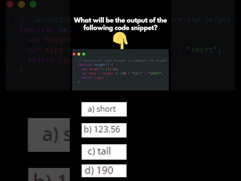What is the output of snippet Day 6 #coding #javascript #quiz