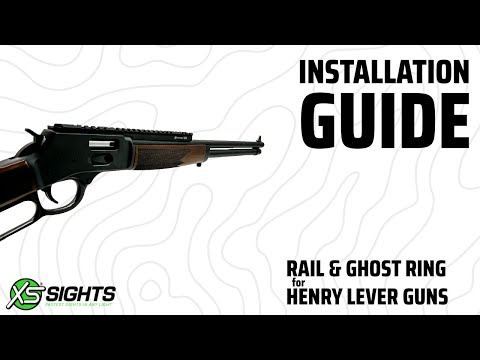 XS Sights Henry Ghost Ring Sight Set .357 Magnum Dovetail - Black Steel