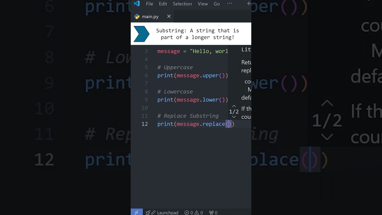 Python Basics: STRING METHODS in Under a Minute! 🐍🧵