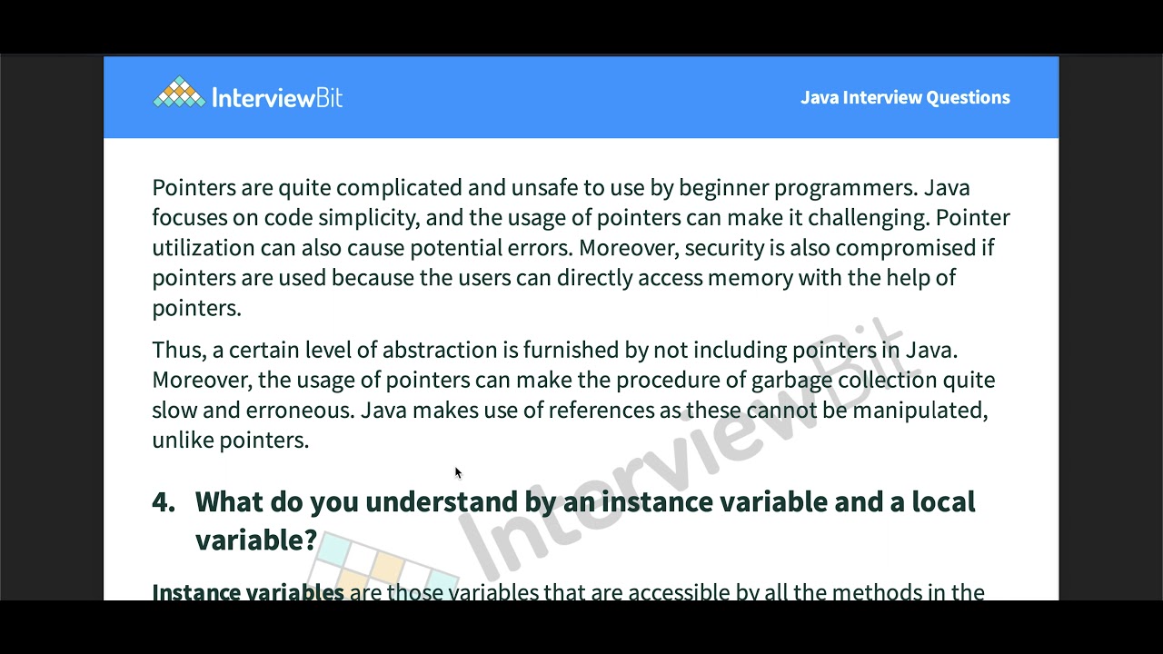 Why Java Does Not Make Use of Pointers