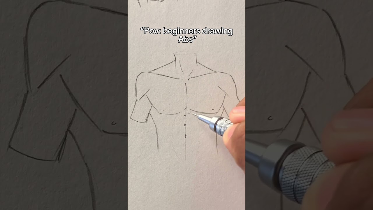 Pov: beginners drawing abs