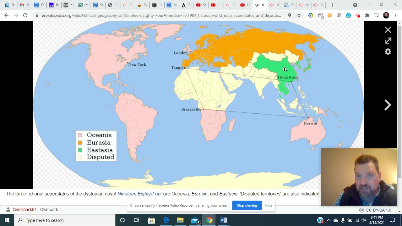 World Map of 1984