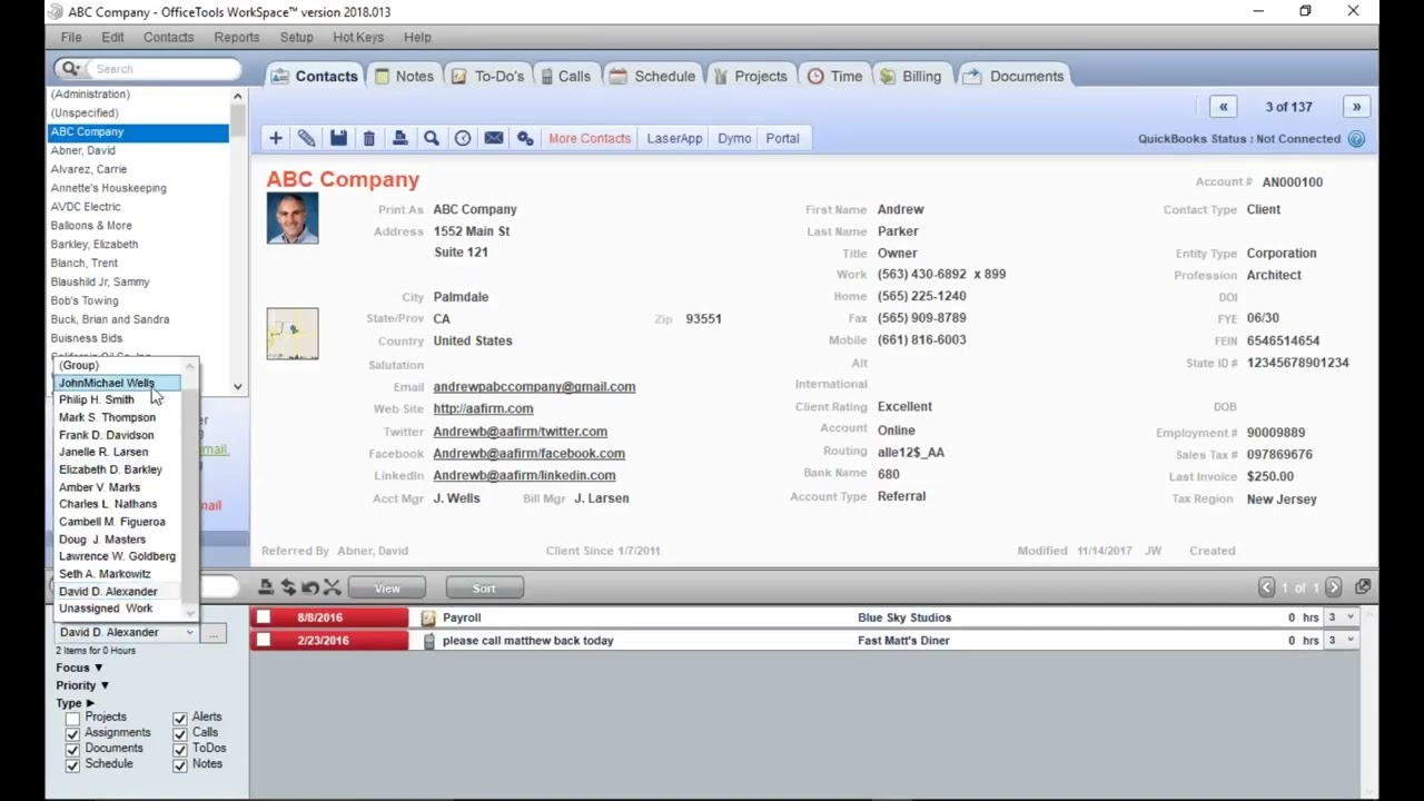 OfficeTools Demo - The Ultimate Practice Management Software