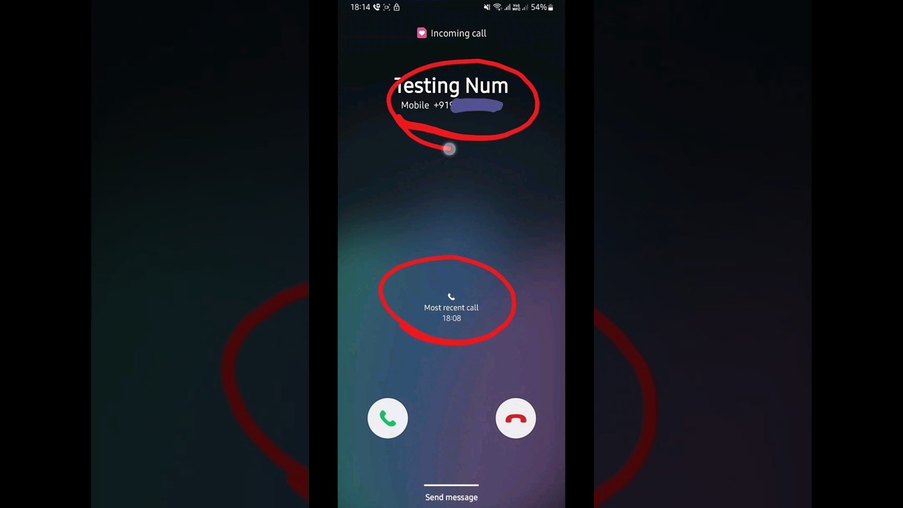 Hide Incoming Number and other details