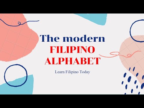 The Modern Filipino Alphabet