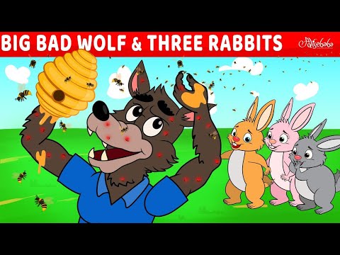 Big Bad Wolf and three Rabbits | Tales in Hindi | बच्चों की नयी हिंदी कहानियाँ