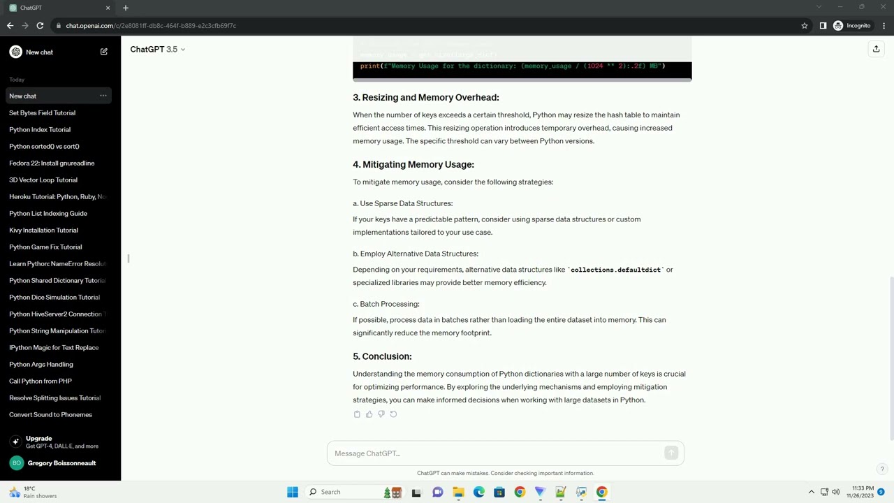 Why do Python dict consuming more memory when stored with more than 550k keys