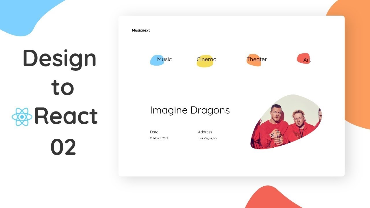 Design to React Series Event Page (Figma to React)