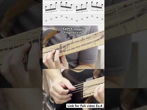 Add9 Arpeggios Ex.4 Fingerpicking #guitarsolo #dingerstyle #guitartechnique #guitar