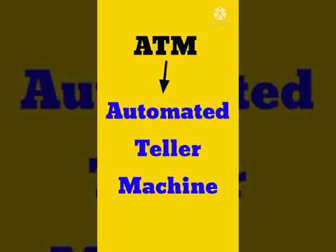 Full form of ATM. ATM full form in english.