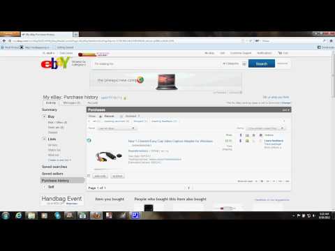 how to delete ebay purchase history