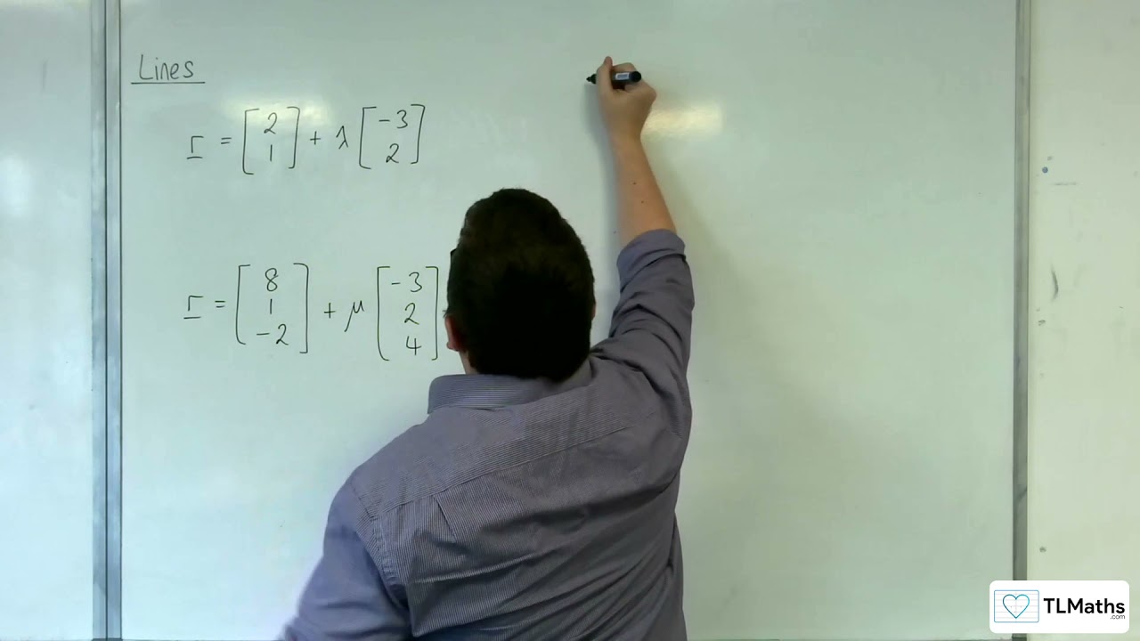 A-Level Further Maths F1-05 Lines: Introducing the Cartesian Equation of a Line in 3D