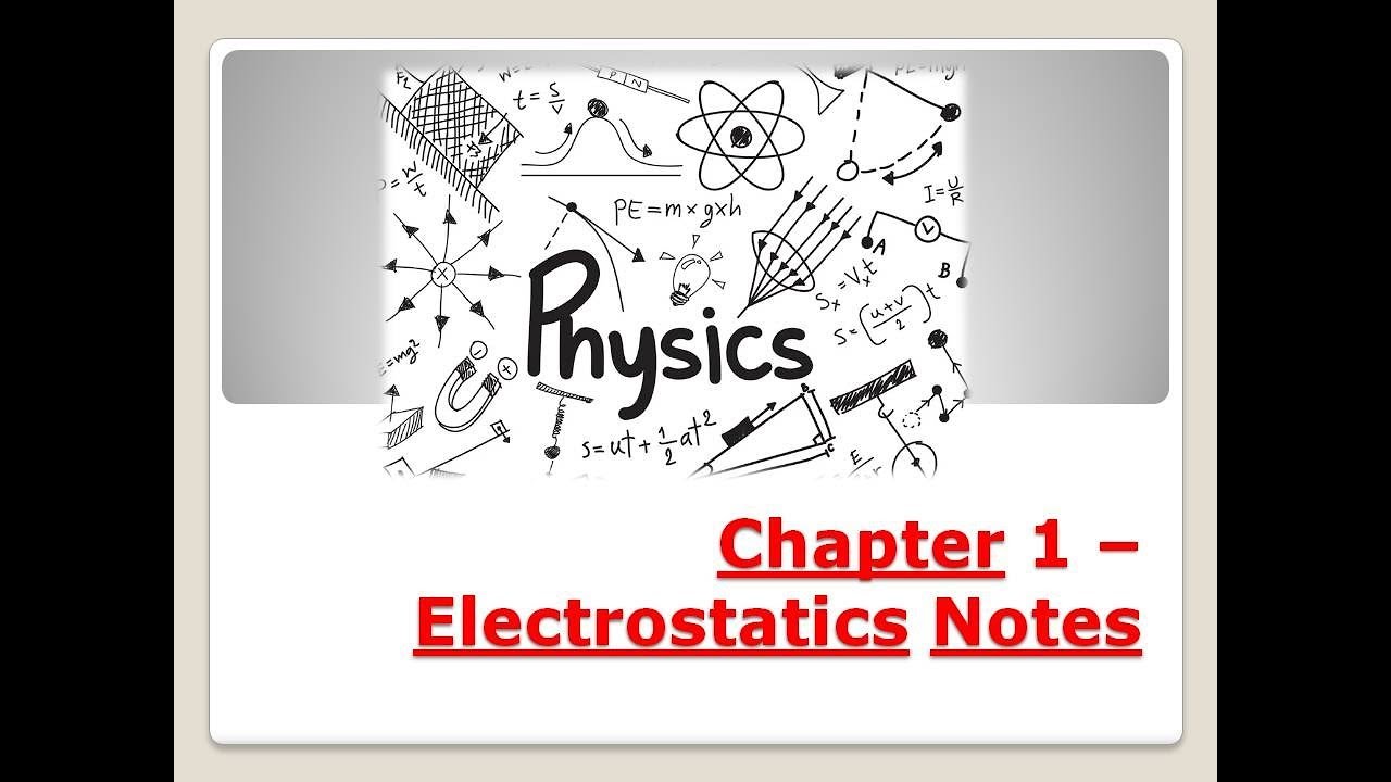 class 12 electrostatics handmade notes pdf