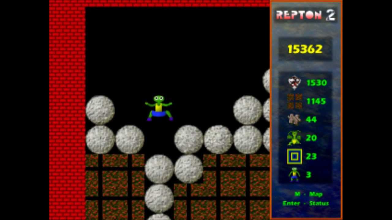 Repton 2 - Caverns Walkthrough - Part 10