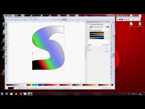 Farbverlauf auf eine SVG-Fläche in Inkscape bringen