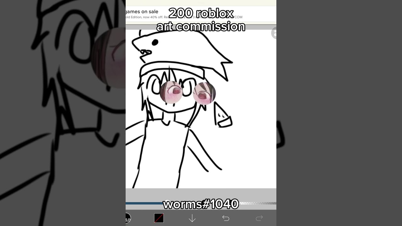 200 robux art commission!! (if you wanna join type my discord)