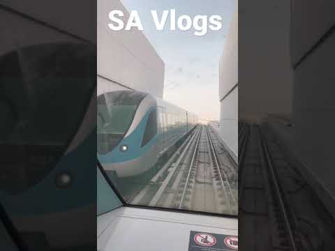 Dubai Metro best train system in the world #beautiful #dubai #uae #metro