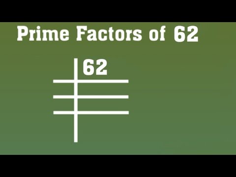 Prime Factors of 62 - Prime Factorization