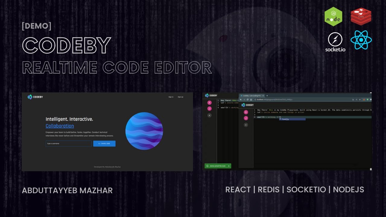 CodeBy Real-time Collaborative Code Editor | Interactive Web-based Coding [DEMO]