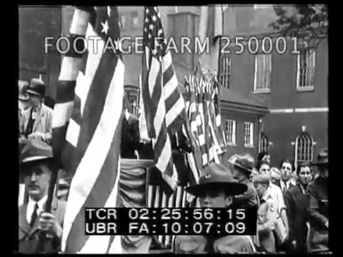 Boy Scouts Receive Flags From D.A.R 250001-95 | Footage Farm