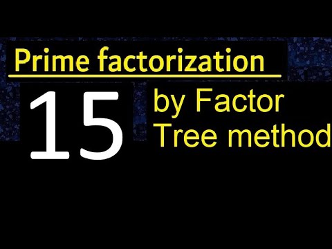 Prime factorization of 15 by factor tree method . Factor tree of 15 . How to find prime factors