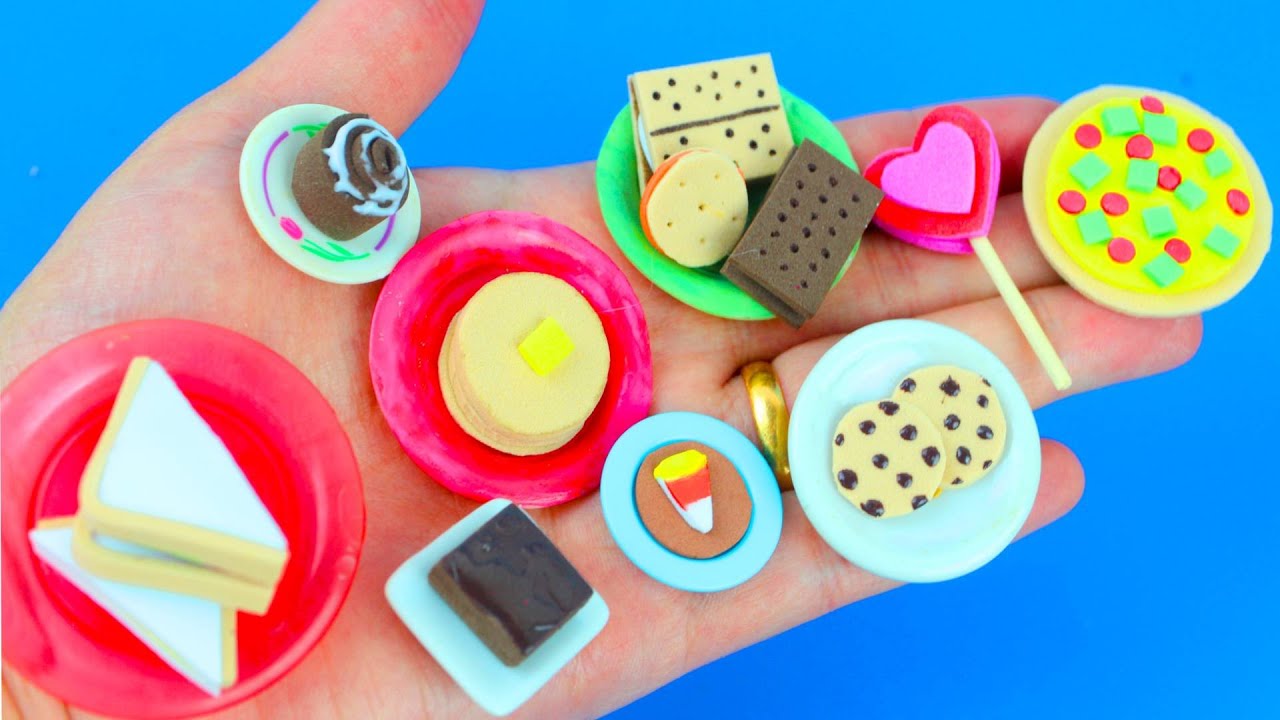 15 DIY Miniature Dollhouse Food for Barbie – SimpleKidsCrafts