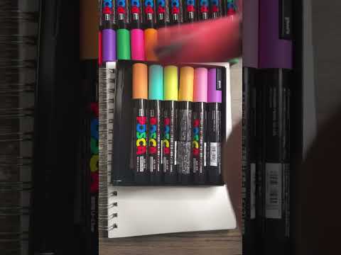 ASMR Unboxing pastel POSCA markers… #asmr #umboxing #markers #youtubeshorts #shorts
