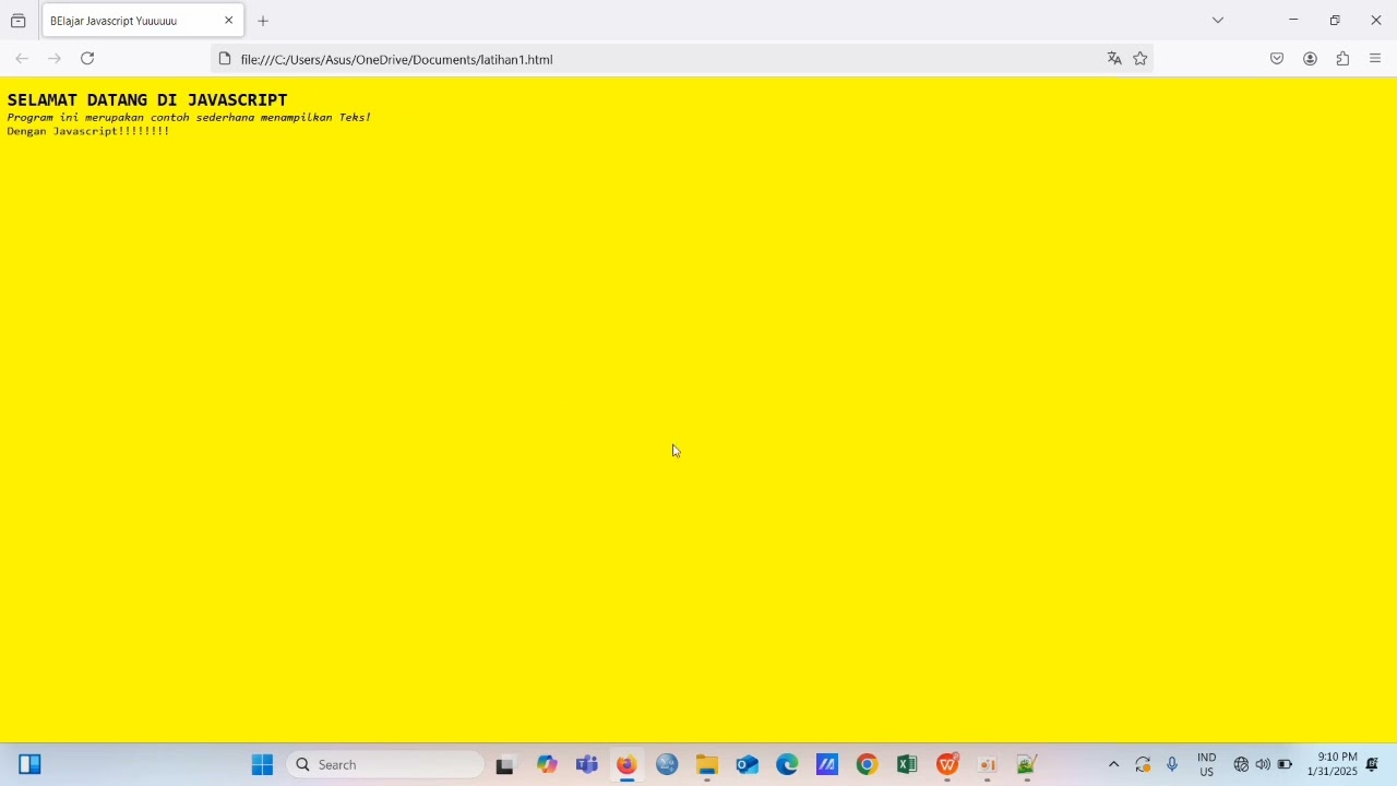 CARA MEMBUAT JAVASCRIPT & HTML MENGGUNAKAN APLIKASI NOTEPAD++ - (Dibuat oleh: Utari)