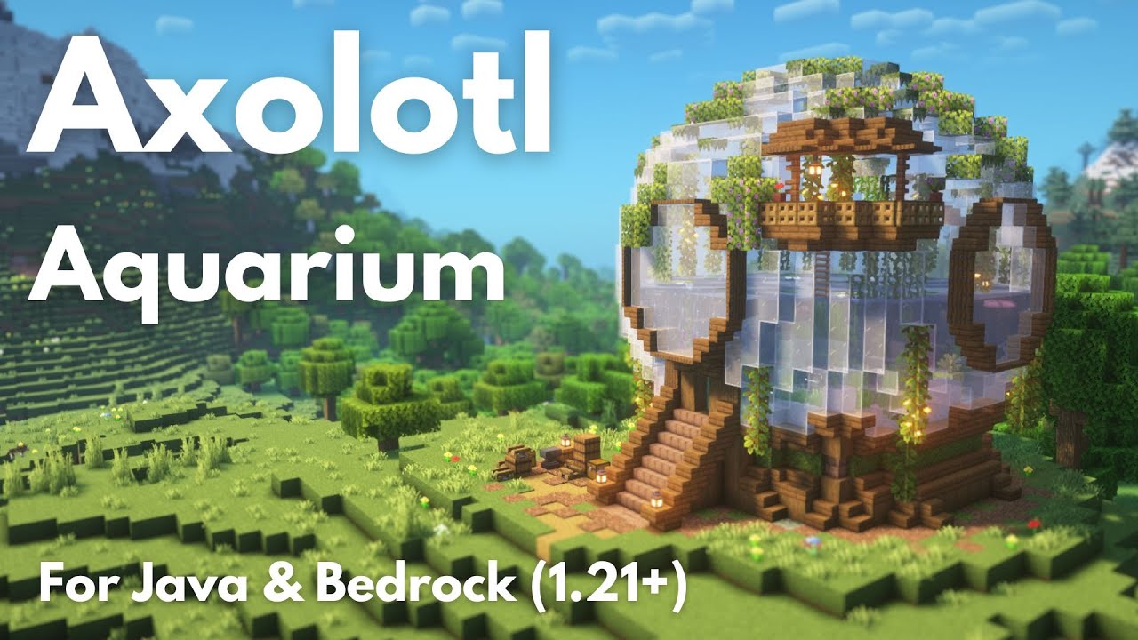AXOLOTL AQUARIUM | Minecraft Tutorial | Java & Bedrock [1.21+] - Minecraft Builders