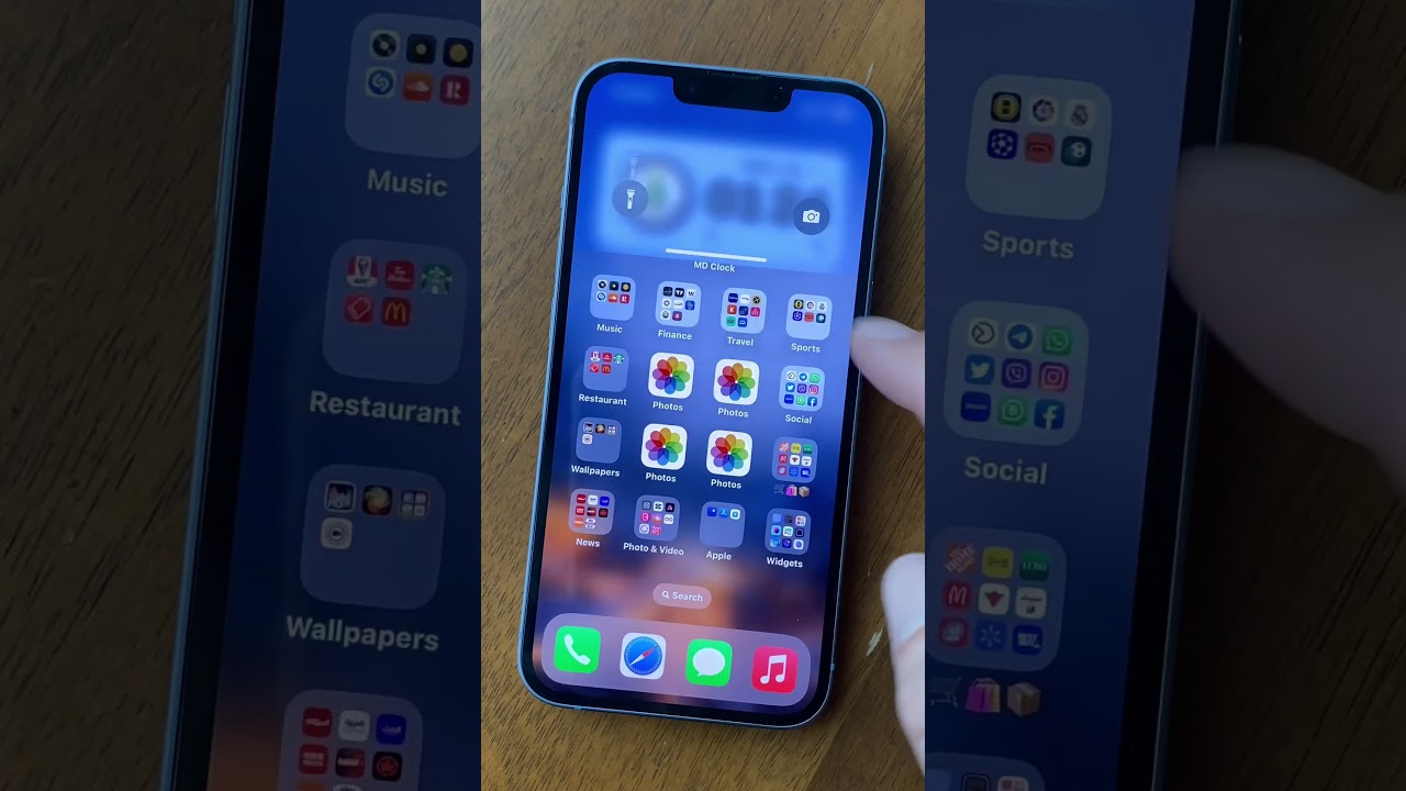 3 Different Swipe down gestures | Top ⬇️ | Middle ⬇️ | Bottom ⬇️ | #ios16 #iphone #iphonetips #itech