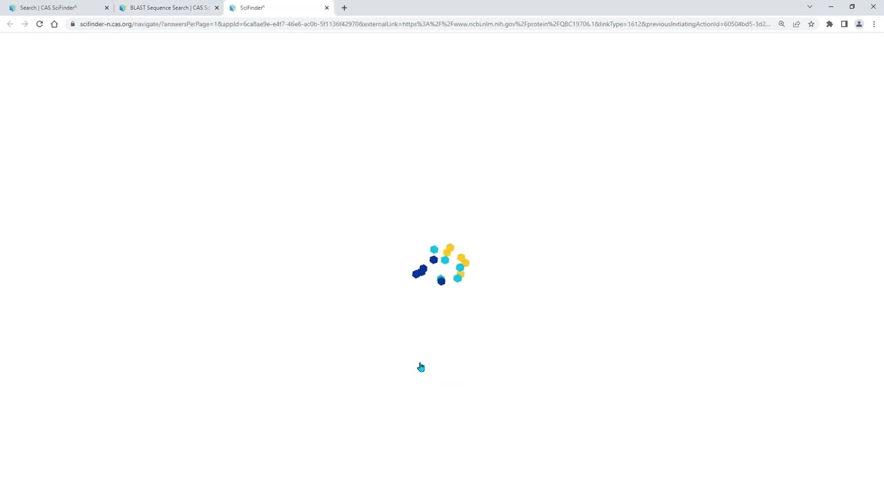 Performing a BLAST Sequence Search with CAS SciFinder-n