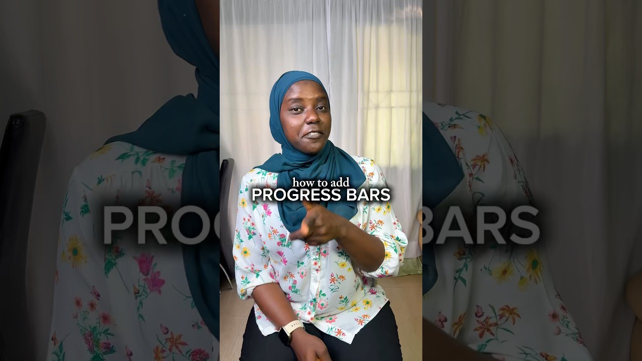 Focus on the tutorial and not the caption….#progressbar