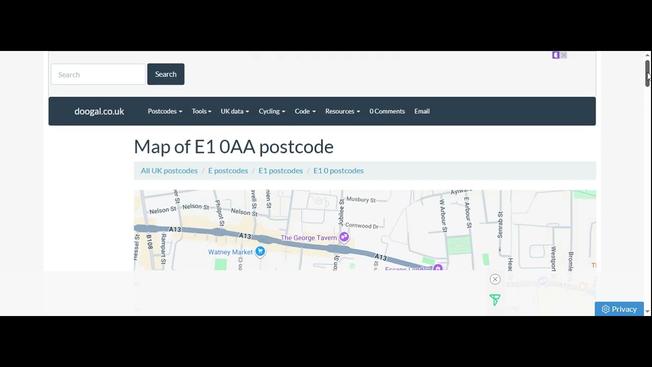 How to create UK Postal code