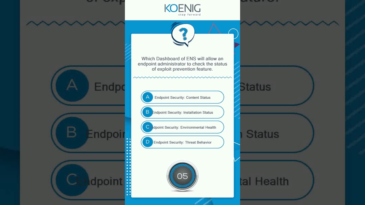 Learn McAfee Endpoint Security 10.7 Administration (EPS) online | Koenig Solutions