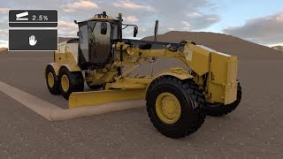 Grade with Cross Slope for Motor Graders | Cat | Caterpillar