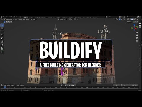 Buildify - Blender Geometry Nodes Add-on for customizable modular buildings — OSArch