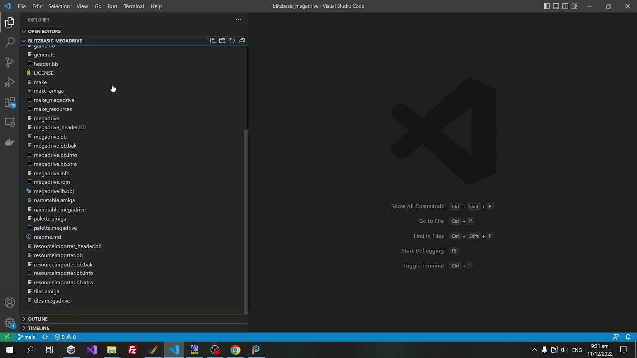 Cross platform Amiga/Mega Drive gamedev in Blitz Basic (rough/experimental prototype)