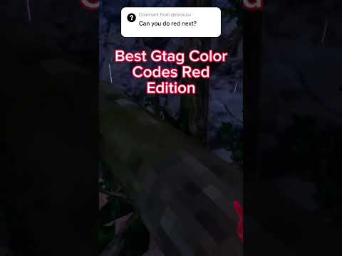 Best Gorilla Tag Color Codes Red Edition