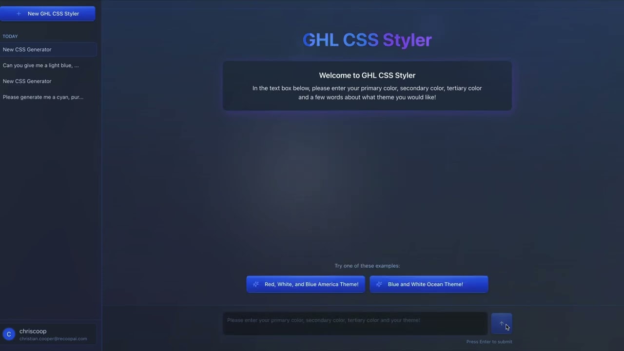 GHL CSS Styler