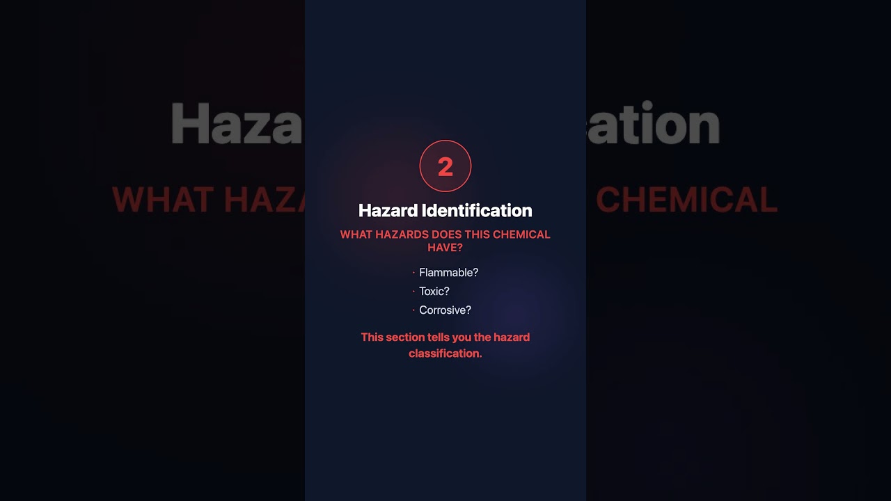 What Is an SDS? (Safety Data Sheet Explained in 60 Seconds) #chemicalsafety #sds  #ehs #hazcom