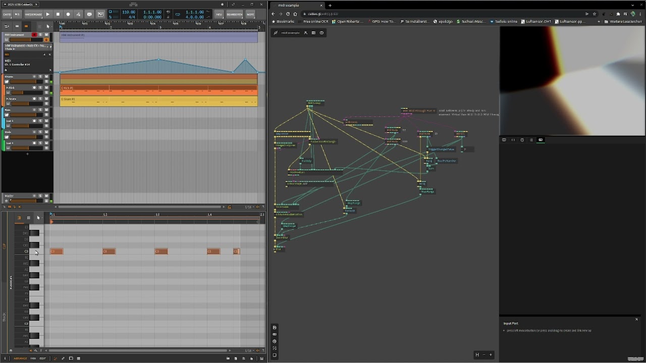 Syncing Cables.gl with Bitwig Studio