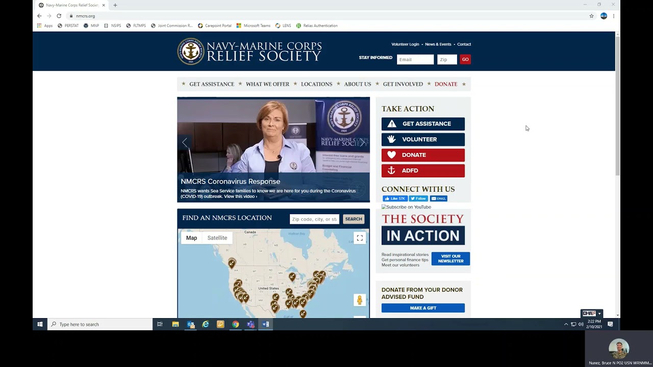 NMCRS website tutorial