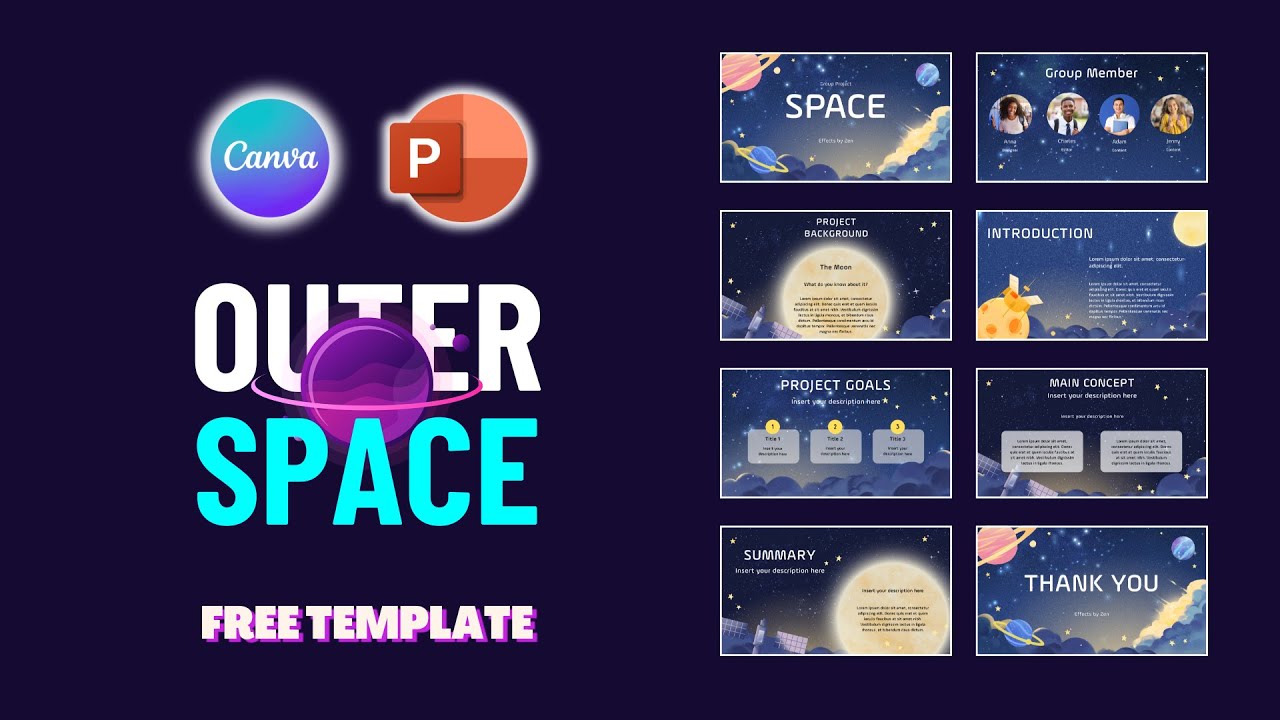 PowerPoint | Space & Universe Theme | Free Template