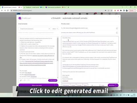 FinalScout - Find email address from any LinkedIn profile and write personalized email using ChatGPT